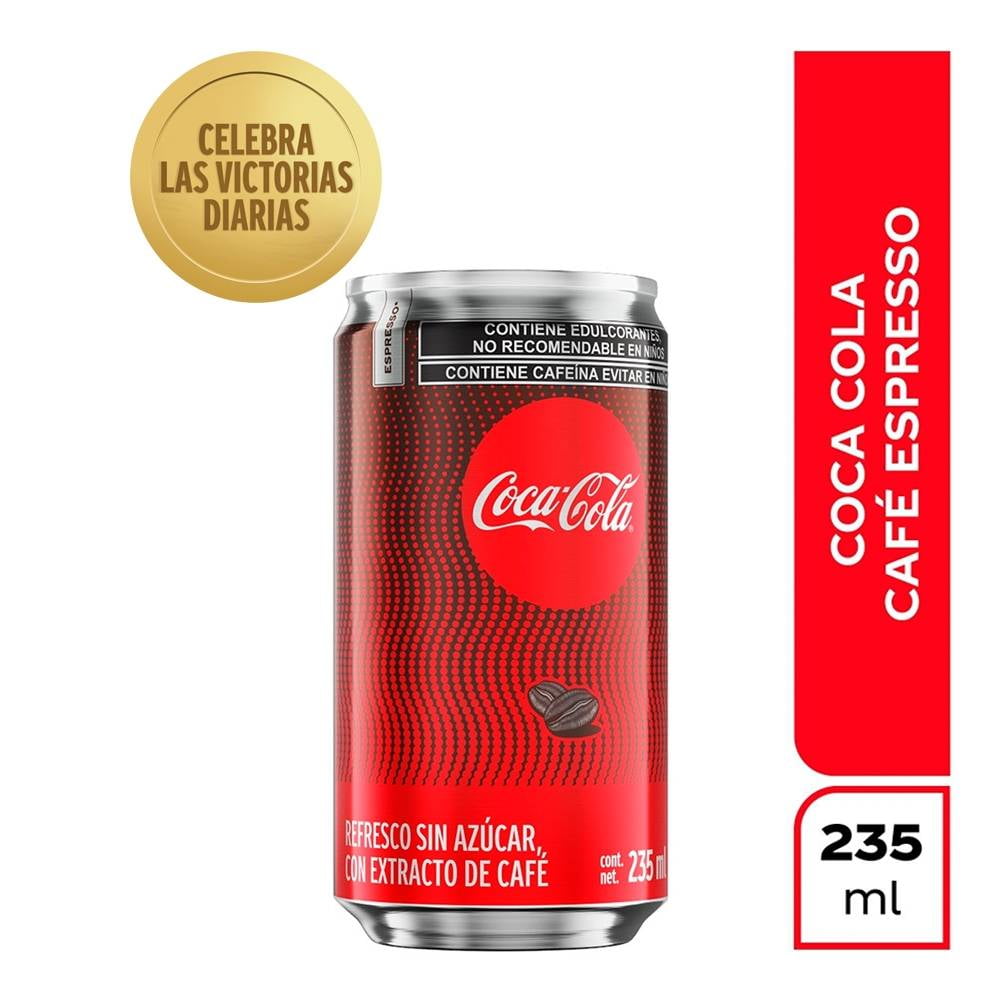 Refresco Coca Cola espresso con extracto de café de 235 ml | Bodega ...