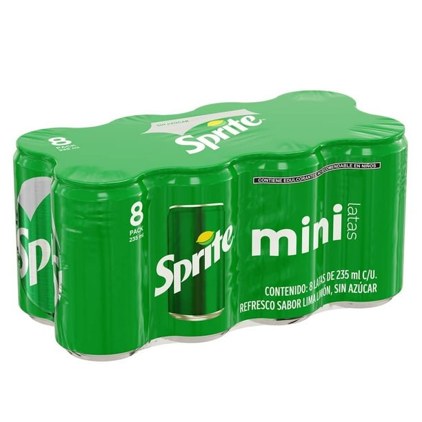 Pack de refrescos Sprite Sin Azúcar 8 latas 235 ml c/u | Walmart en línea