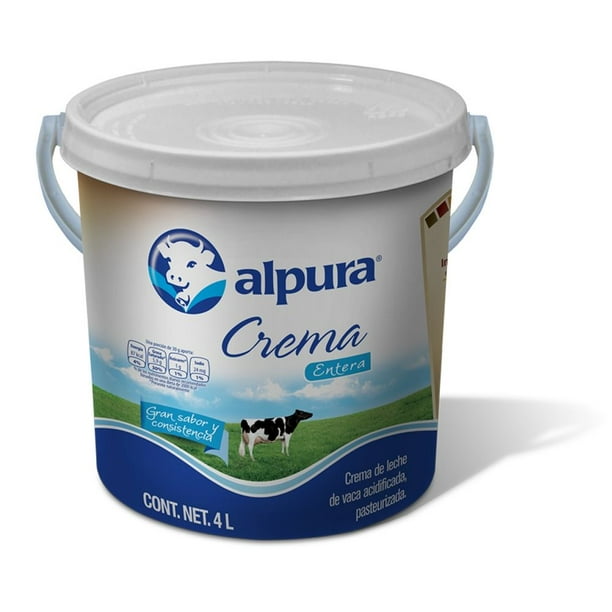 Crema Alpura entera 4 l | Walmart en línea