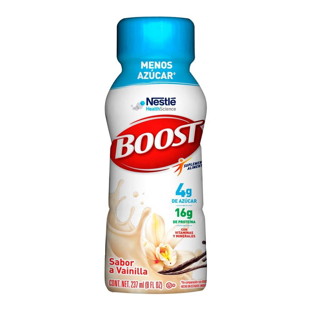 Suplemento alimenticio Nestlé Boost menos azúcar sabor vainilla 237 ml ...