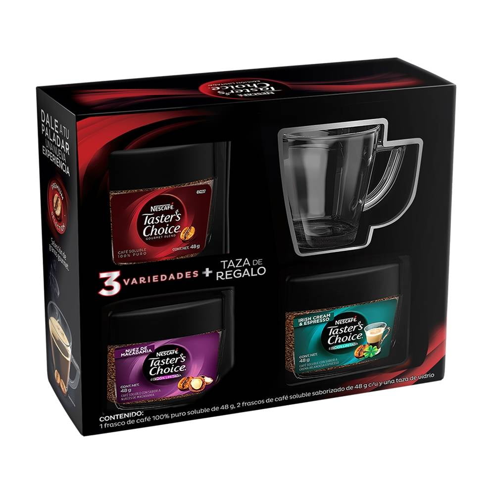 Pack de café soluble Nescafé Taster´s Choice 3 variedades más taza de ...