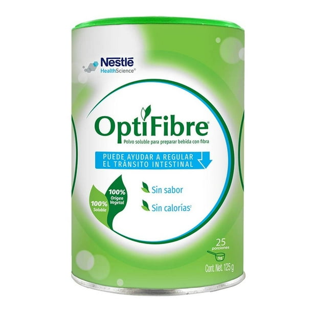 Fibra soluble OptiFibre Nestlé sin sabor 125 g | Walmart en línea