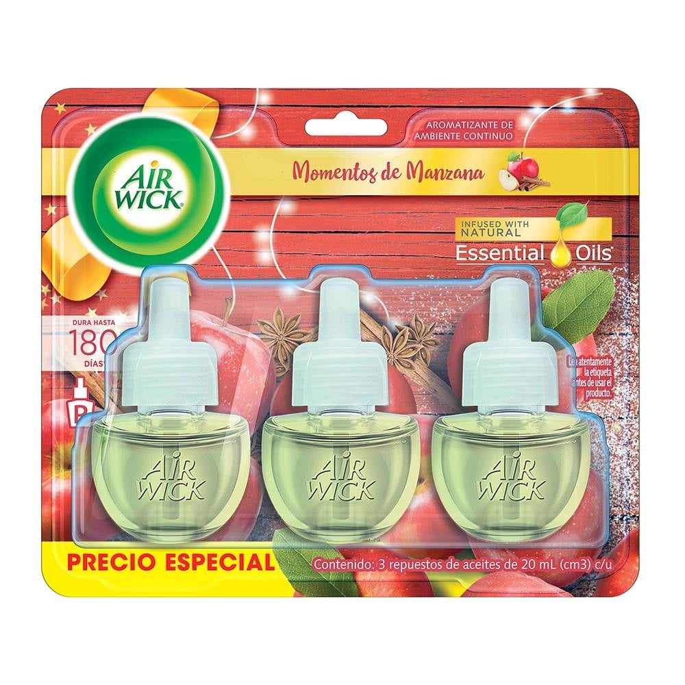 Aromatizante Air Wick repuesto 3 pzas de 20 ml c/u | Walmart en línea