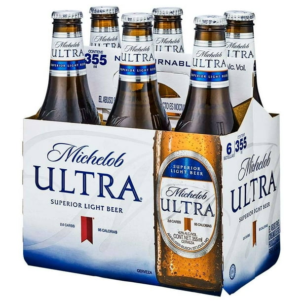 Cerveza importada Michelob Ultra 6 botellas de 355 ml c/u | Walmart en ...