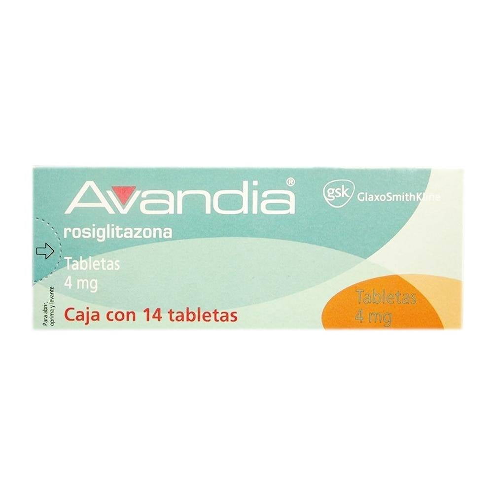 Avandia 4 mg 14 grageas | Walmart en línea