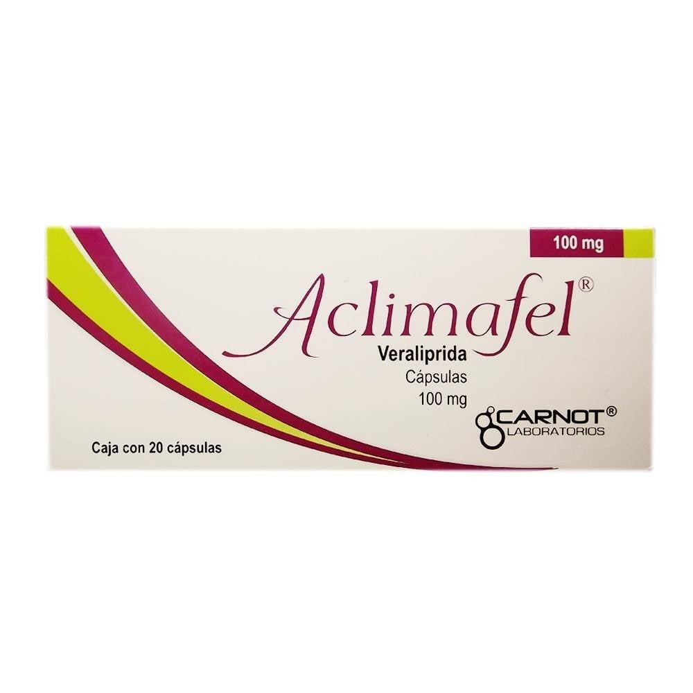 Aclimafel cápsulas 20 pzas de 100 mg c/u | Walmart en línea