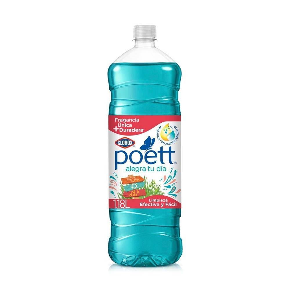 Limpiador Multiusos Aromatizante Poett Alegra tu Dia 1.18 L || Bodega ...