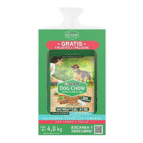 Kit Purina Dog Chow Cachorros Todos los Tamaños 4 kg | Walmart en línea