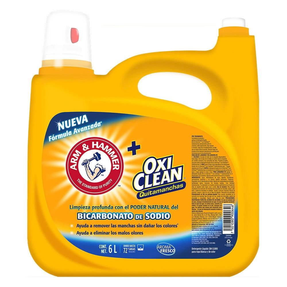 Detergente líquido Arm & Hammer OxiClean de 6 l | Walmart en línea