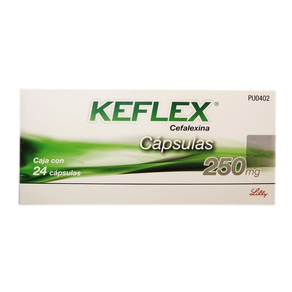 Keflex cápsulas 24 pzas de 250 mg c/u | Walmart en línea