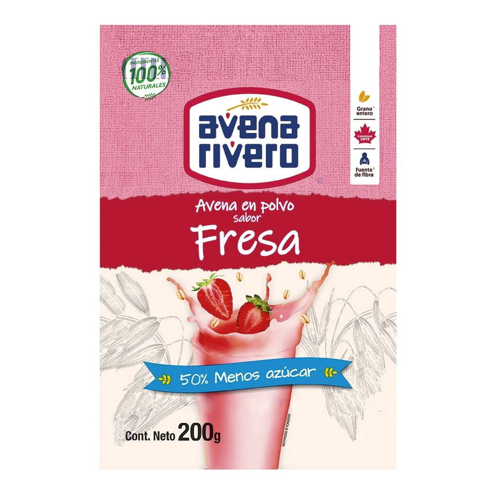 Avena Avena Rivero en polvo sabor fresa 200 g || Bodega Aurrera ...