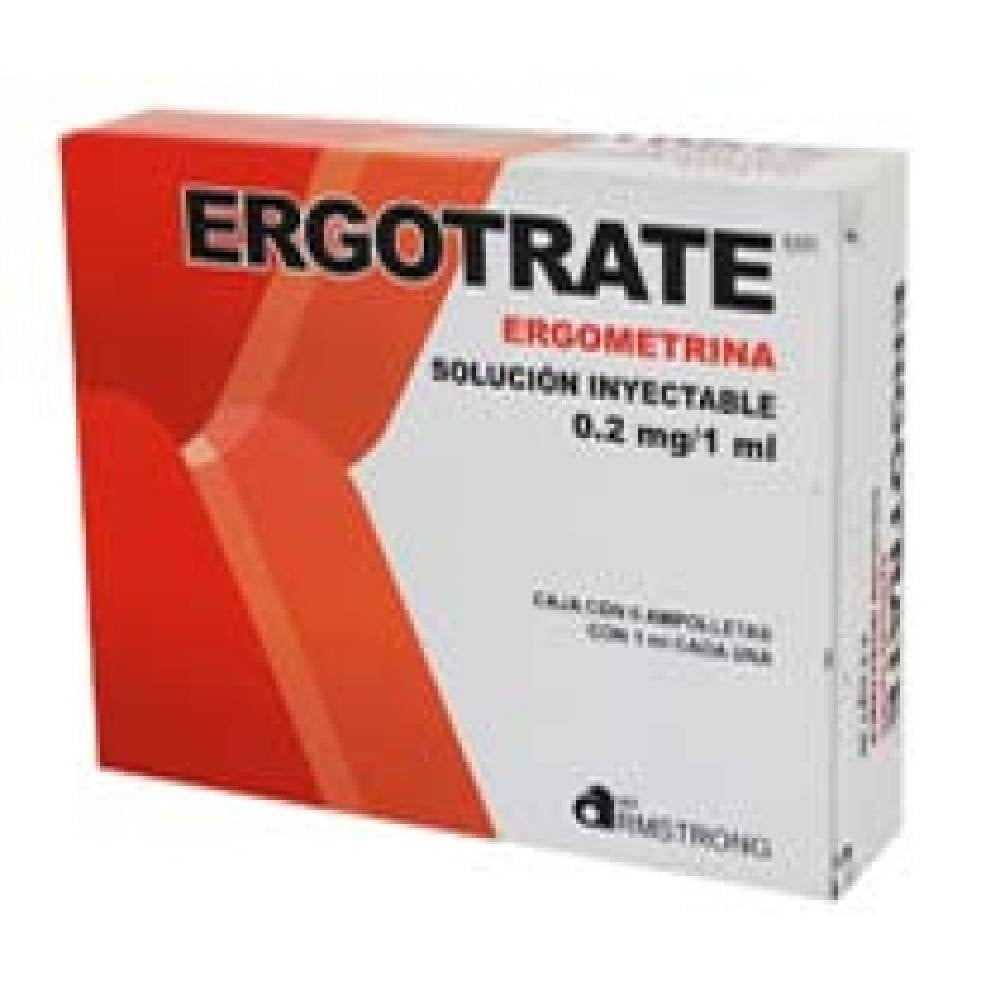 Ergotrate 0.2 mg solución inyectable 1 ml | Walmart en línea