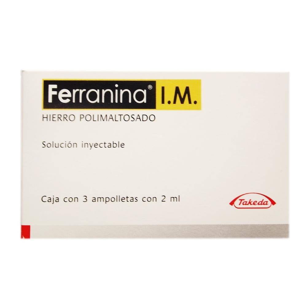 Ferranina I.M. solución inyectable 3 pzas de 2 ml c/u | Walmart en línea