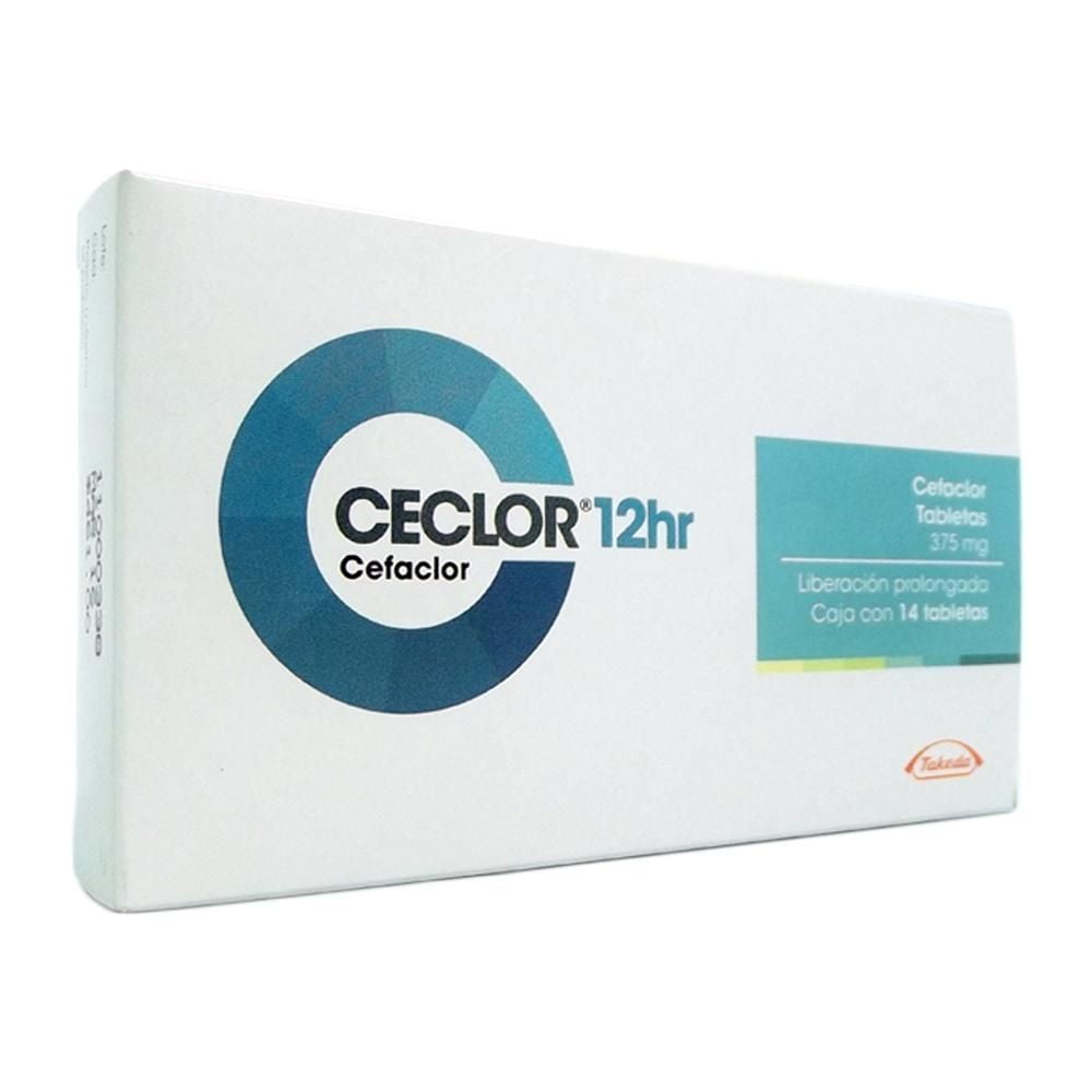 CECLOR-12-HR Ceclor 12 hr 375 mg tabletas recubiertas 14 pzas | Walmart ...