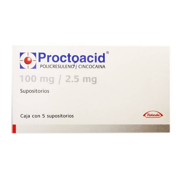 Proctoacid supositorios 5 pzas | Walmart en línea