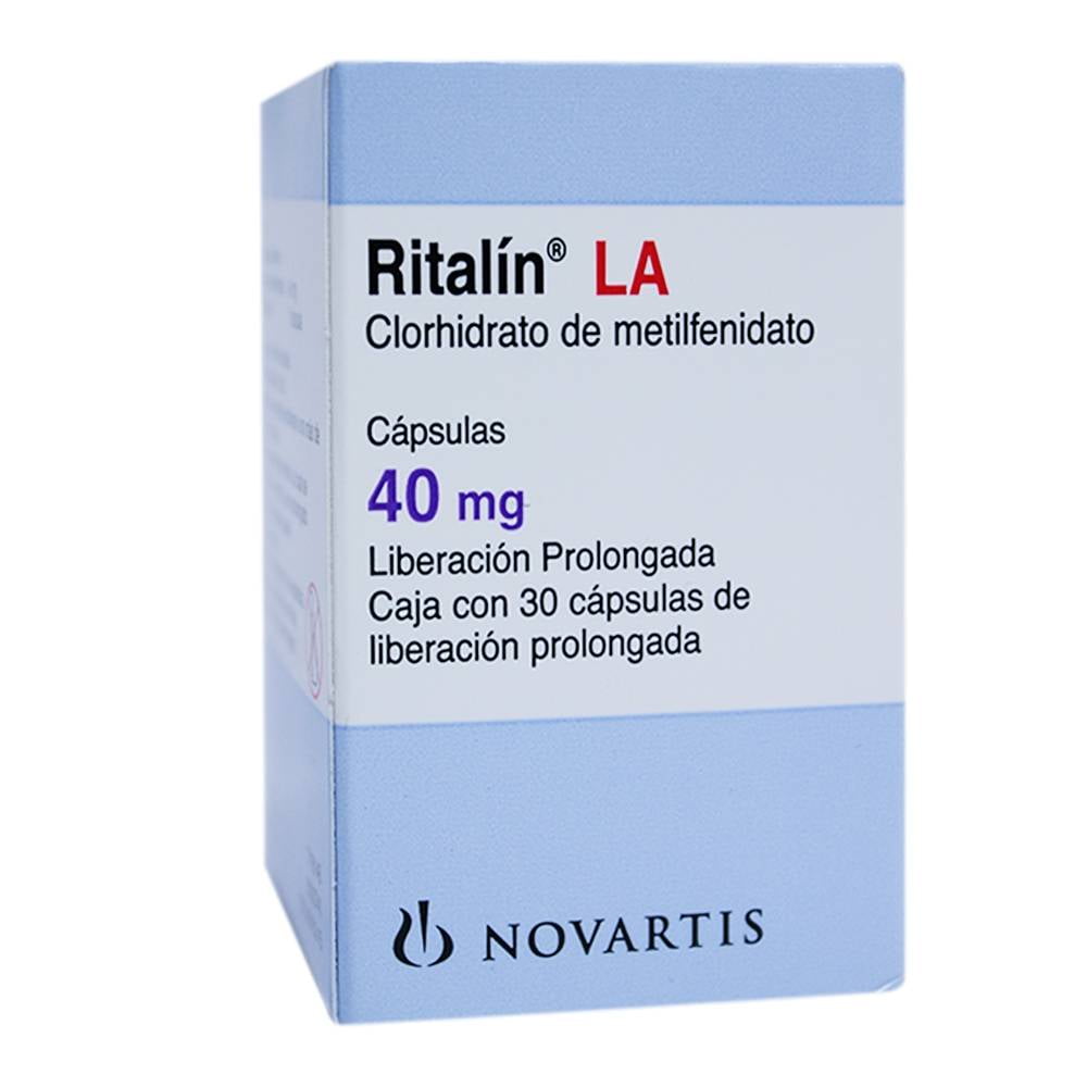 Ritalín LA 40 mg 30 cápsulas liberación prolongado | Walmart en línea