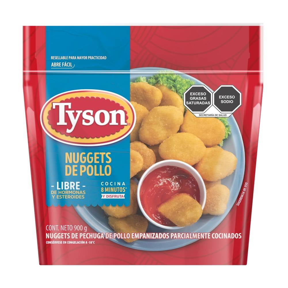 Nuggets de pollo Tyson empanizados parcialmente cocinados 900 g ...