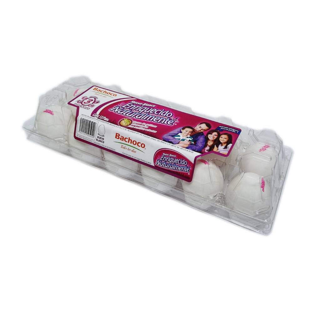 Huevo blanco Bachoco Enriquecido naturalmente 12 pzas | Walmart en línea