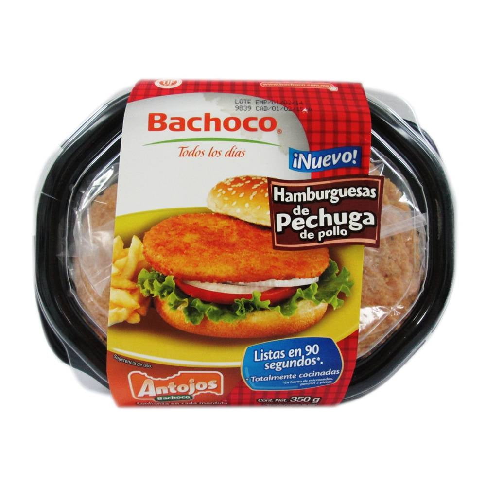 Carne de pollo para hamburguesa Bachoco 350 g | Walmart en línea