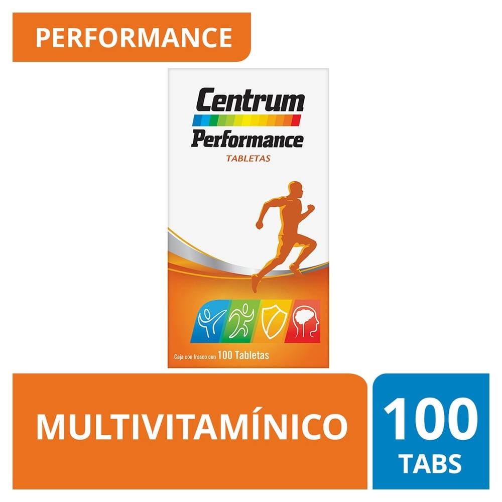 Multivitamínico Centrum Performance 100 tabletas | Walmart en línea