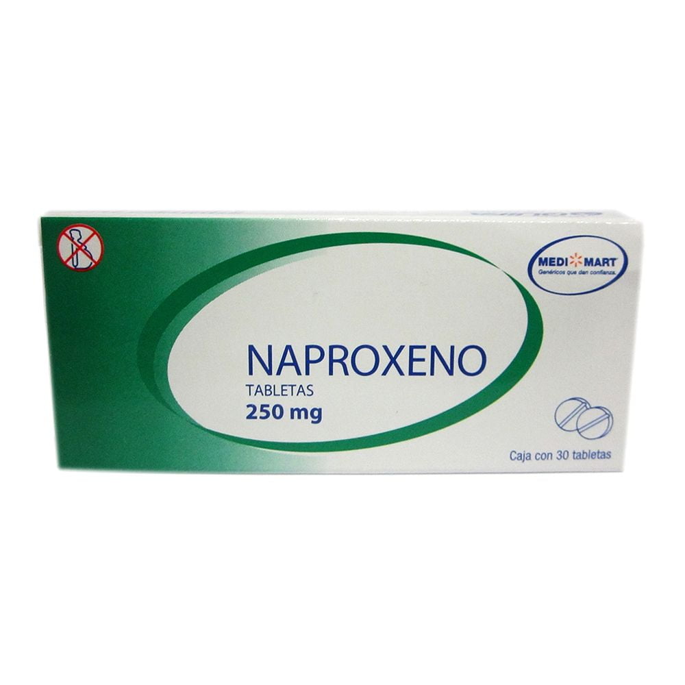 Naproxeno Medi Mart 250 mg caja con 30 tabletas | Walmart en línea