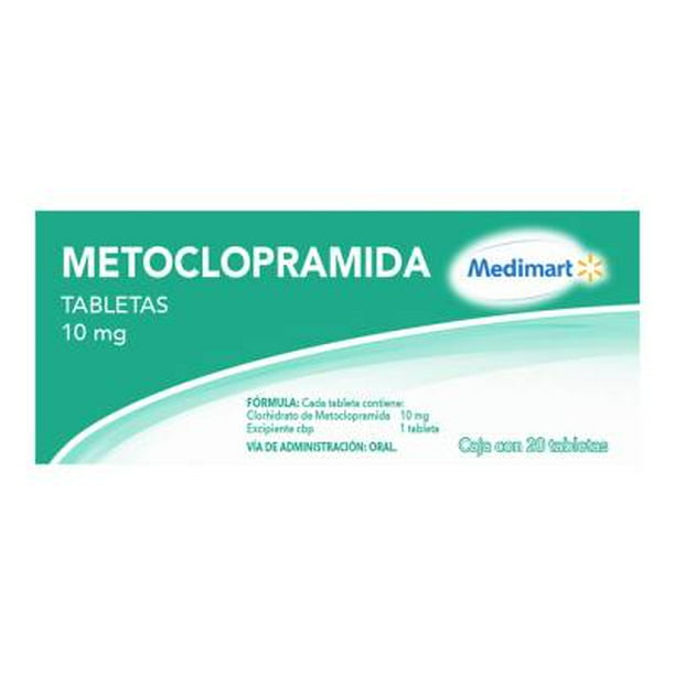 Metoclopramida Medimart 10 mg, 20 tabletas | Walmart en línea