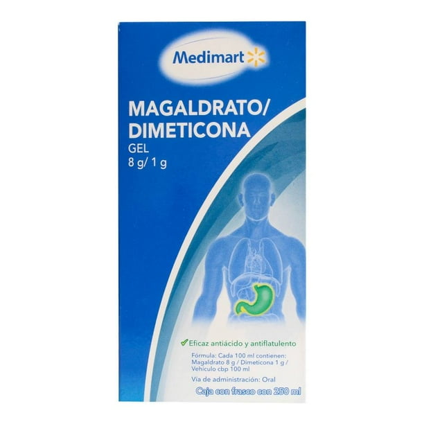 Magaldrato/Dimeticona Medi Mart 8 g/1 g gel 250 ml | Walmart en línea