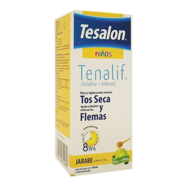 Jarabe para la tos Tesalon Tenalif niños sabor miel limón 150 ml ...