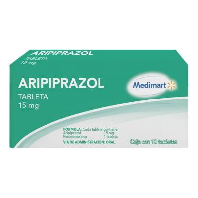 Aripiprazol Medimart 15 mg, 10 tabletas | Walmart en línea