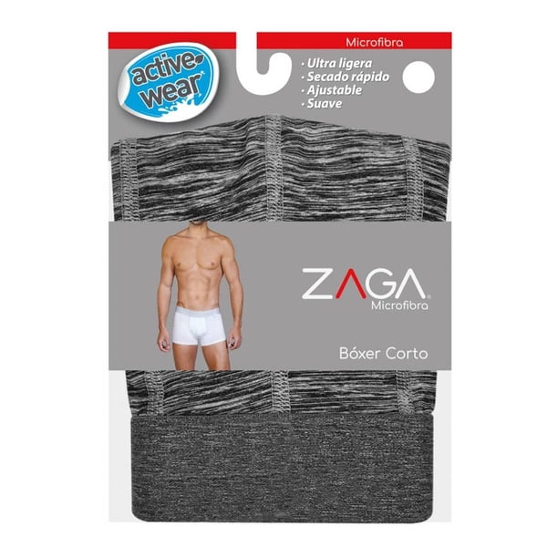 Bóxer Corto Zaga Talla M de 32 a 34 Negro | Walmart en línea