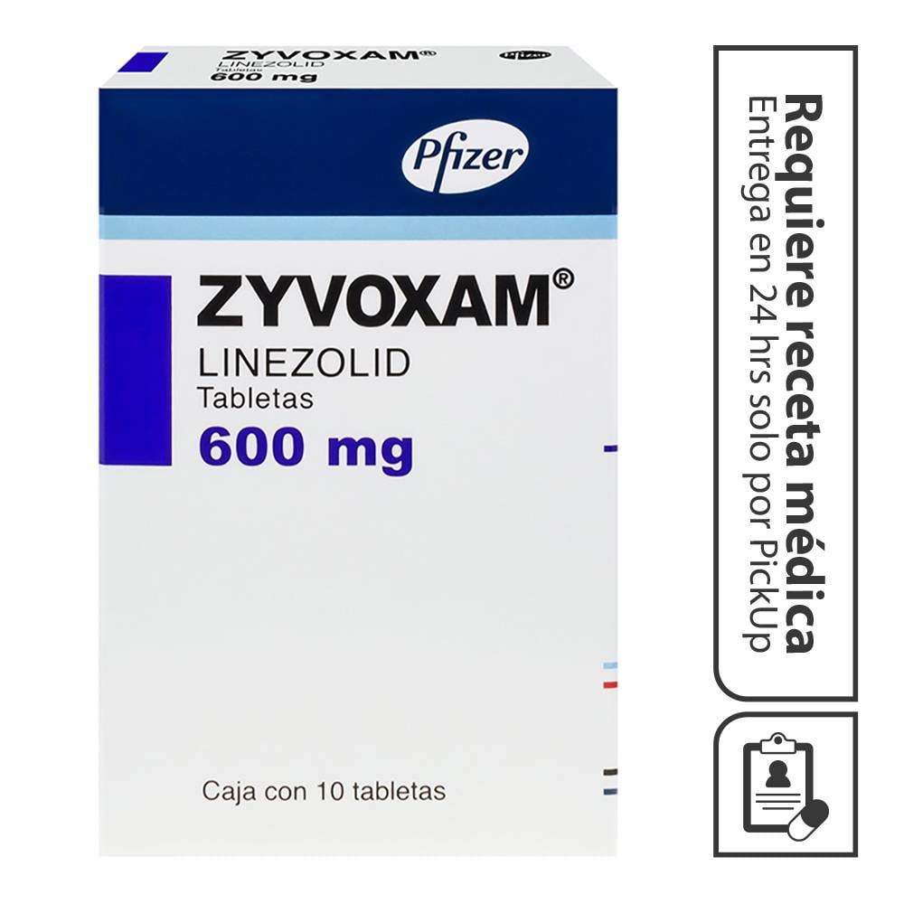 Zyvoxam tabletas 10 piezas de 600 mg c/u | Walmart en línea
