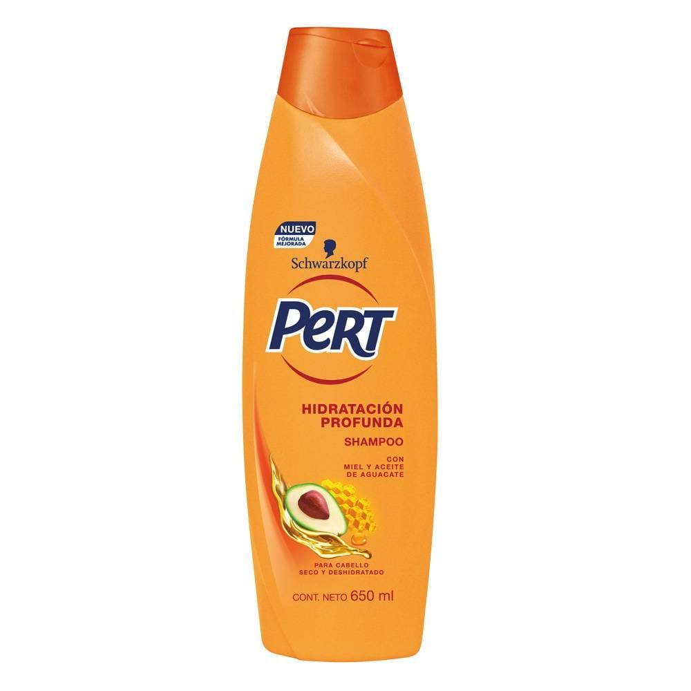 Shampoo Pert hidratación profunda con miel y aceite de aguacate 650 ml ...