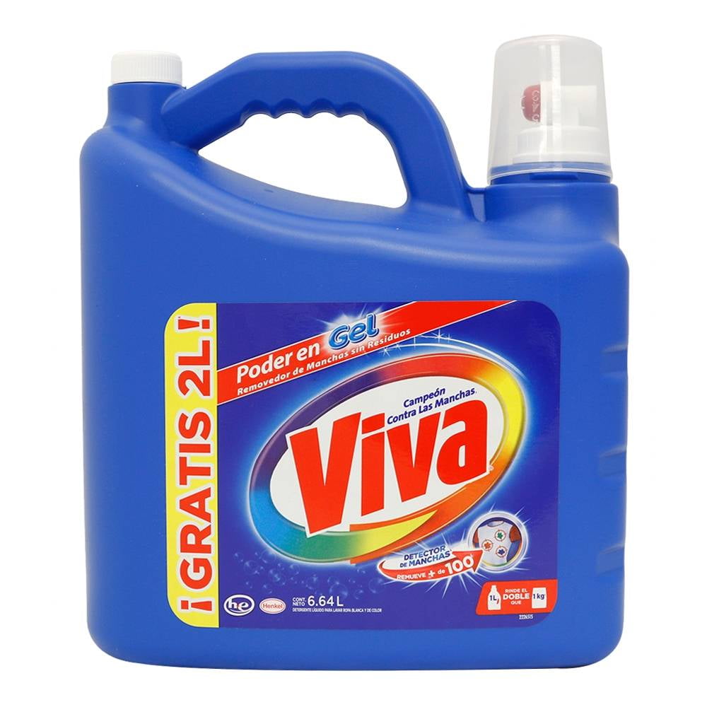 Detergente líquido Viva para ropa blanca y de color 6.64 l | Walmart en ...