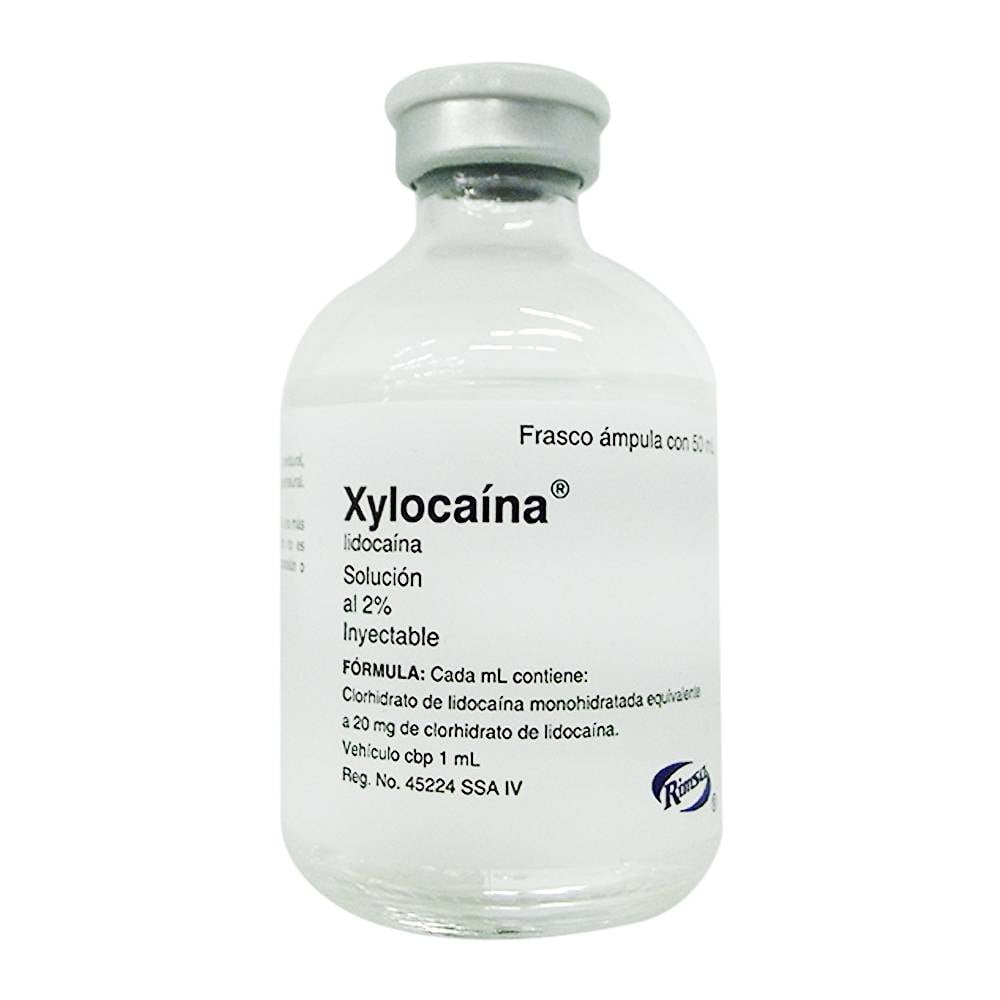 Xylocaína solución inyectable 2% frasco 50 ml | Walmart en línea
