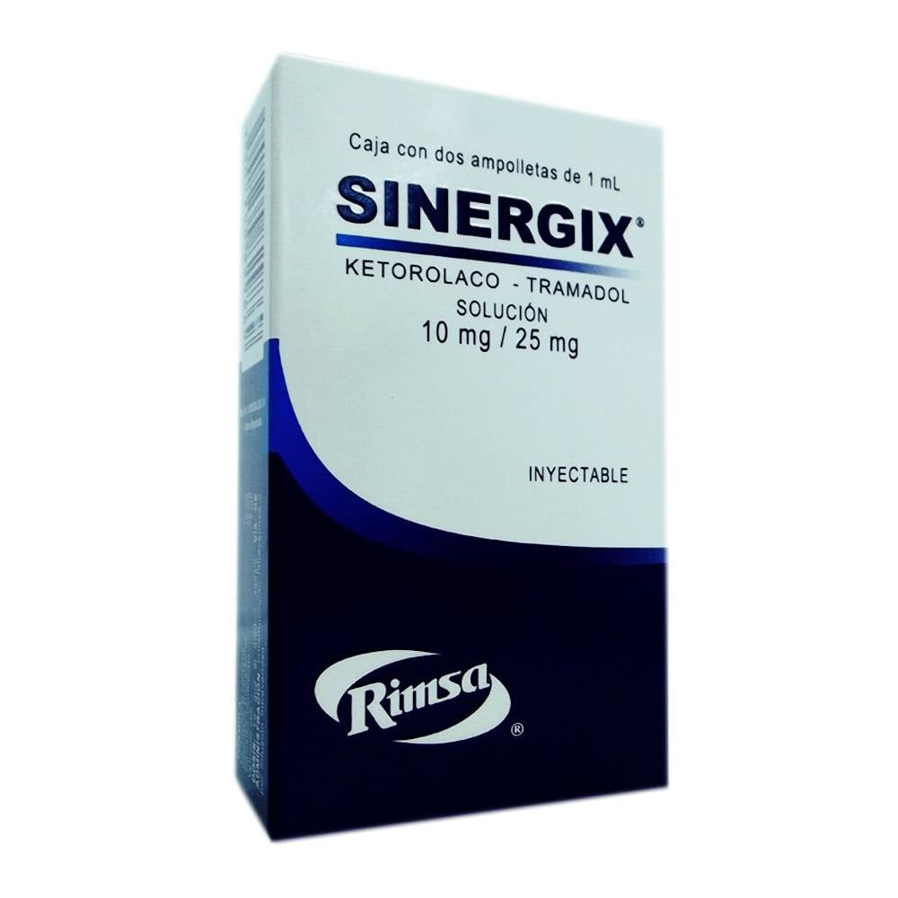Sinergix 10/25 mg ampolletas 2 pzas de 1 ml c/u | Walmart en línea