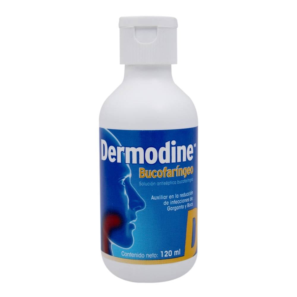 Antiséptico Dermodine bucofaríngeo 120 ml | Walmart en línea