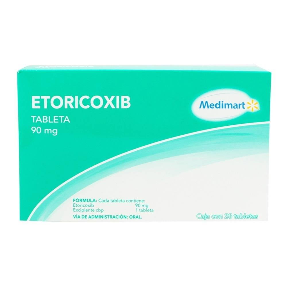 Etoricoxib Medimart 90 mg, 28 tabletas | Walmart en línea