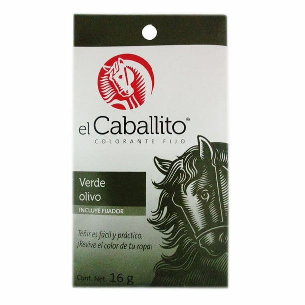Colorante para telas El Caballito verde olivo 16 g | Walmart en línea