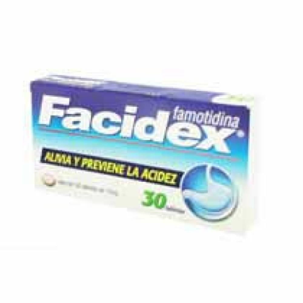 Facidex tabletas 30 piezas de 10 mg c/u | Walmart en línea