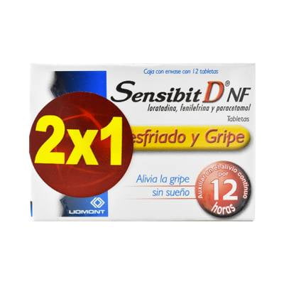 Sensibit D NF 2 cajas con 12 tabletas c/u | Walmart en línea