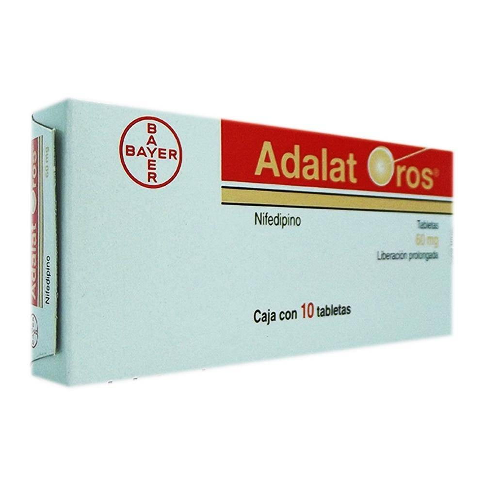 Adalat Oros 60 mg tabletas 10 pzas | Walmart en línea