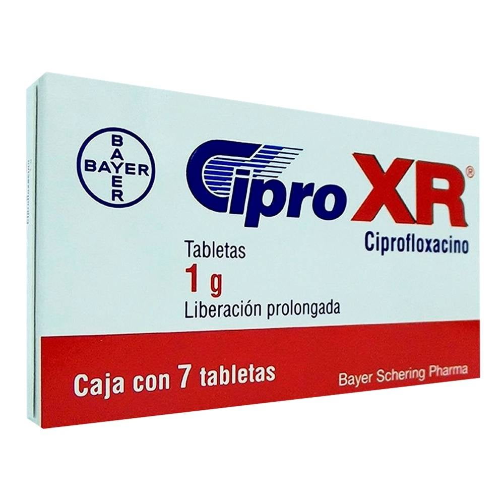 Cipro XR 1 g tabletas 7 pzas | Walmart en línea