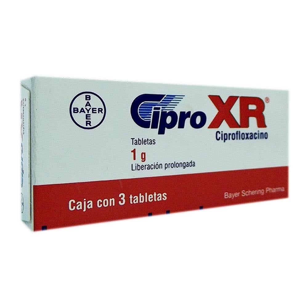 Cipro XR 1 g 3 tabletas de liberación prolongada | Walmart en línea
