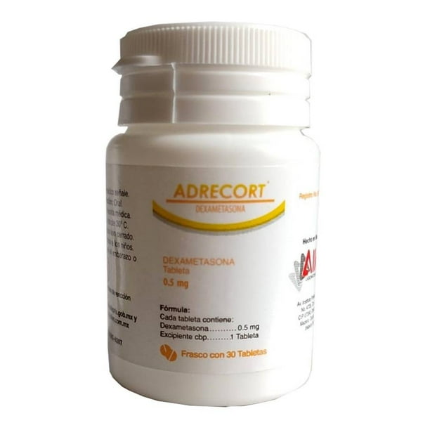 Adrecort 0.5 mg 30 tabletas | Walmart en línea