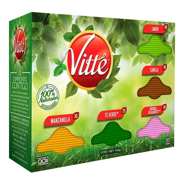 Surtido de té Vitte 1 paquete con 85 sobres | Walmart en línea