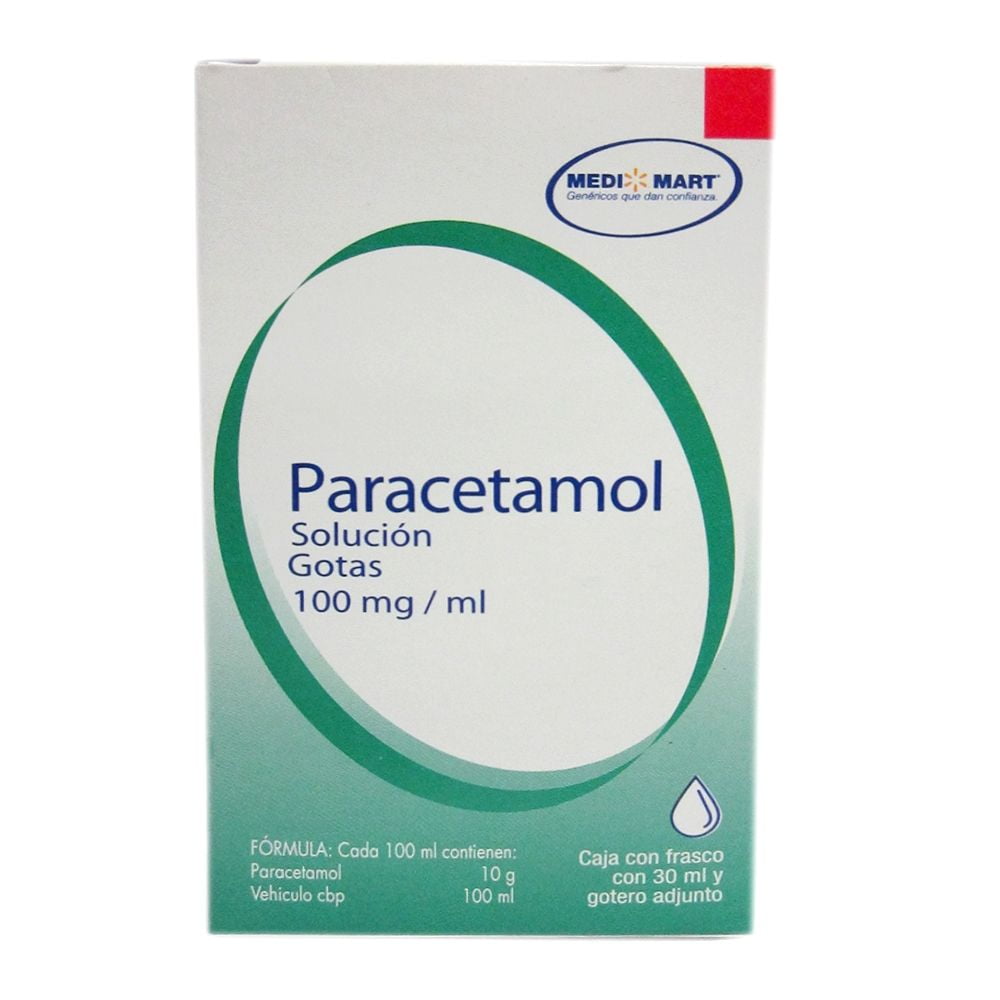 Paracetamol Medi Mart 100 mg / ml solución en gotas 30 ml | Walmart en ...