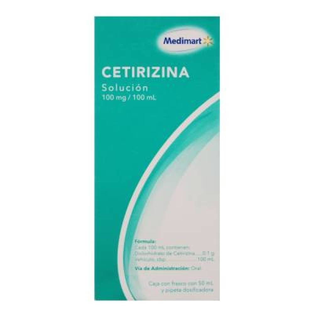 Cetirizina Medi Mart 100 mg/100 ml solución 50 ml | Walmart en línea