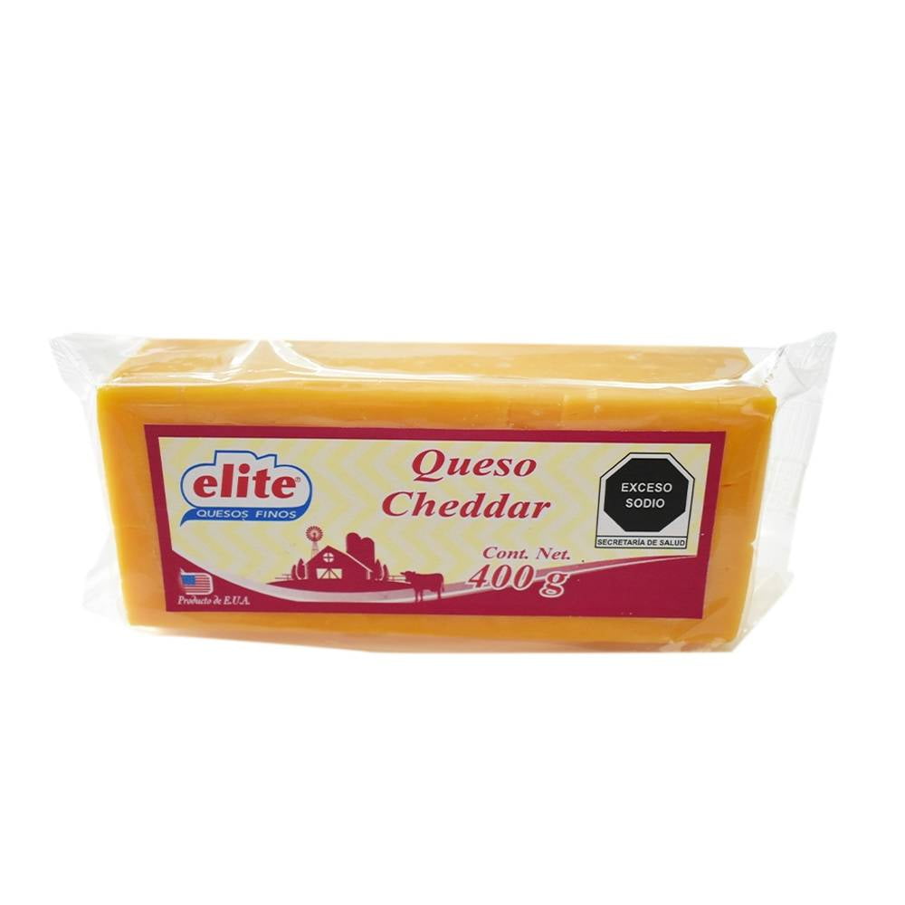 Queso cheddar Elite 400 g | Walmart en línea