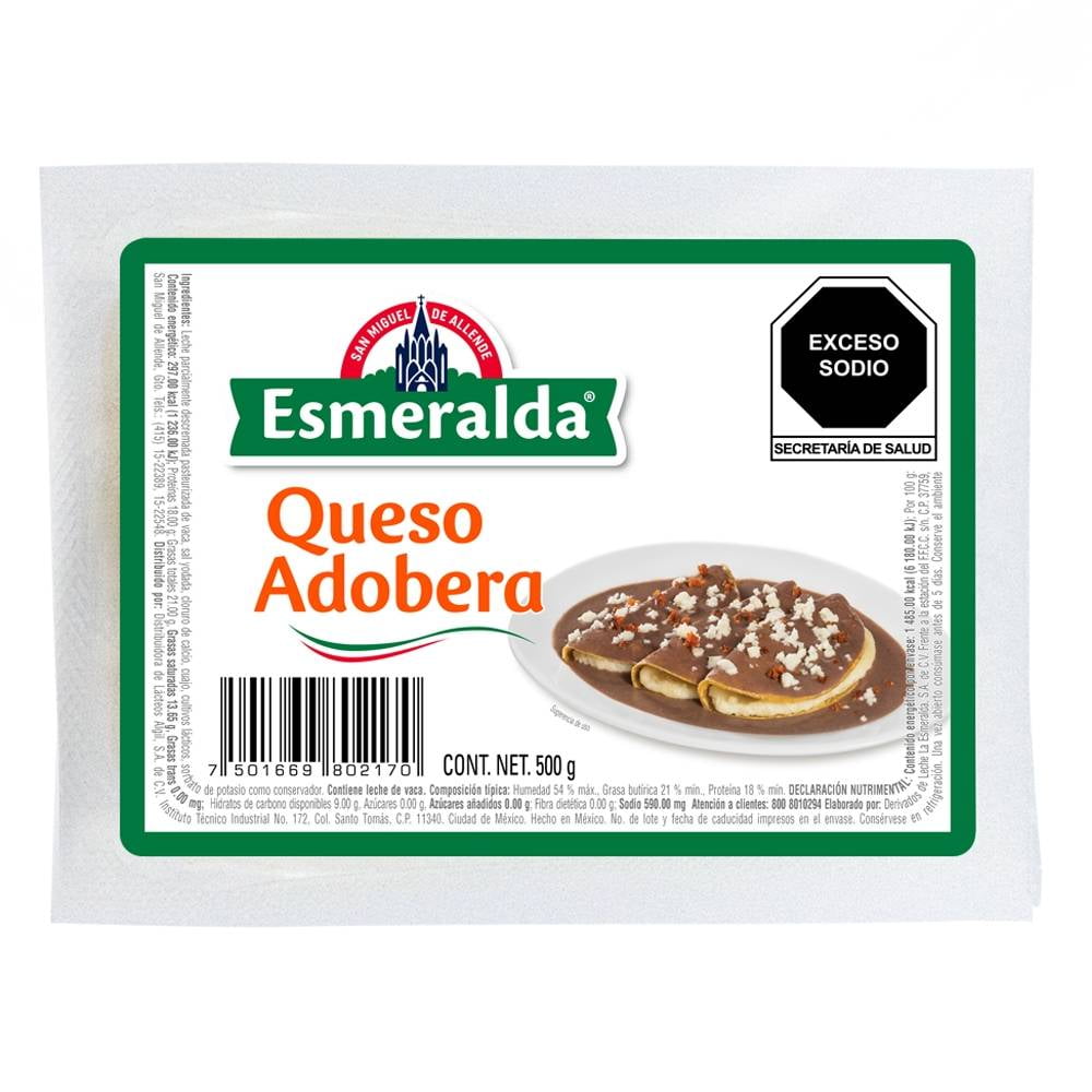 Queso adobera Esmeralda 500 g | Walmart en línea