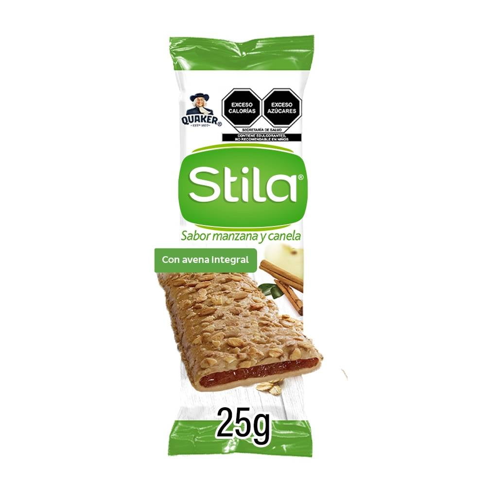 Barra de cereal Quaker Stila relleno de fruta sabor manzana y canela 25 ...
